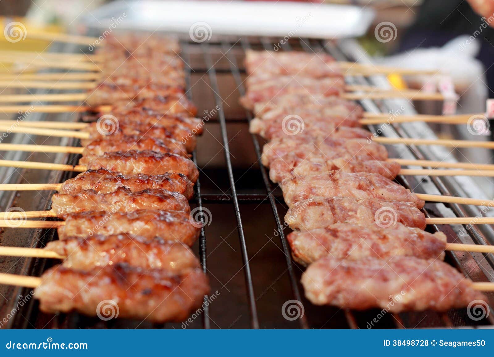Bar-B-Q or BBQ Grill of Meat Stock Photo - Image of preparation ...
