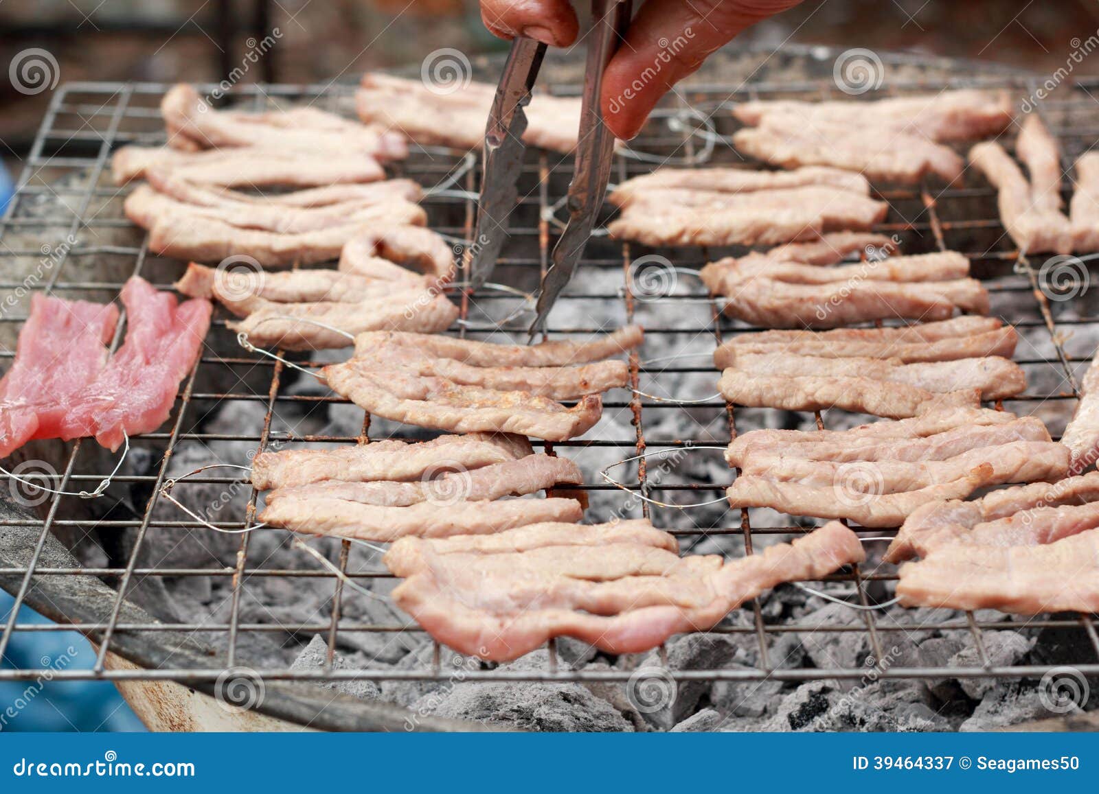 Bar-B-Q or BBQ Grill of Meat Stock Image - Image of heat, grilled: 39464337