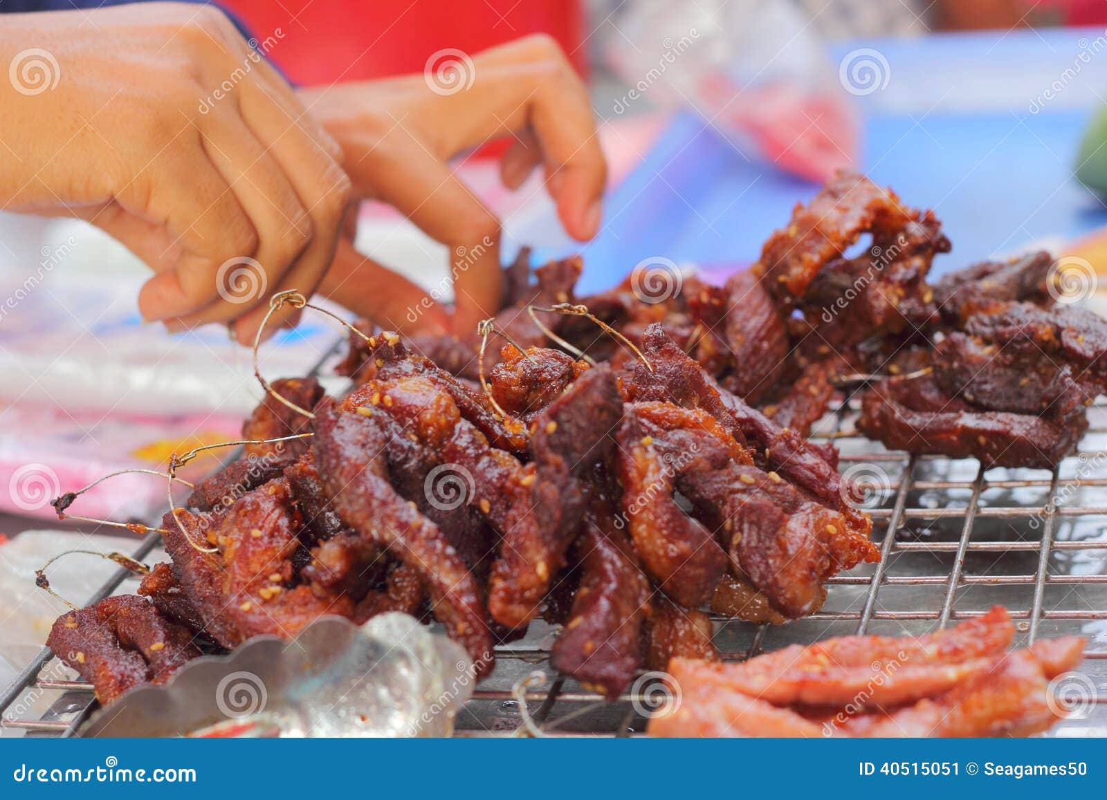 Bar-B-Q or BBQ Grill of Meat Stock Image - Image of pork, outside: 40515051