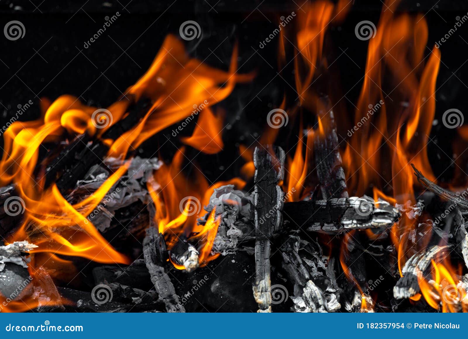 Fire In The Open-air Forge Royalty-Free Stock Image | CartoonDealer.com ...