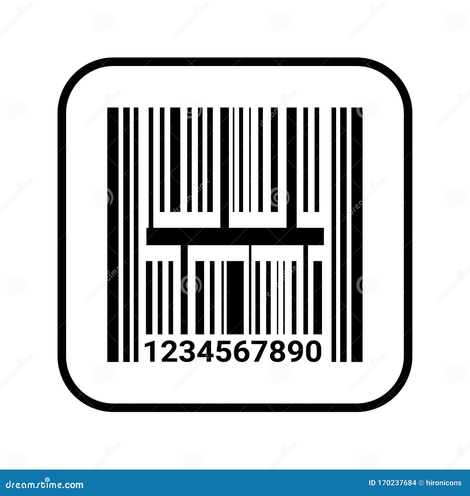 Bar, Bar Code, Code Icon, or Code Stock Illustration - Illustration of ...