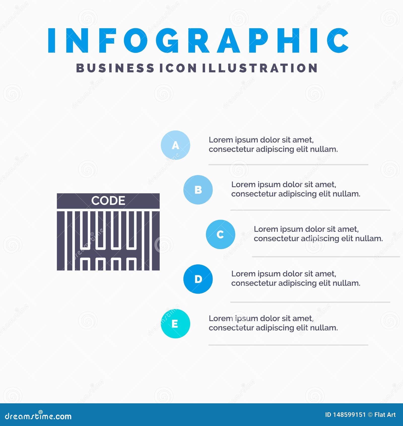 Bar, Barcode, Code, Shopping Infographics Presentation Template. 5 ...