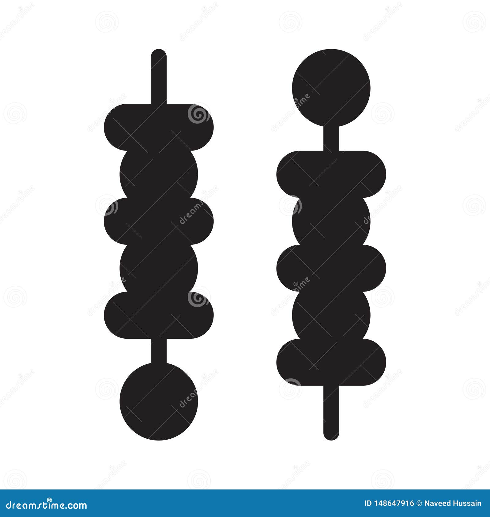 Bar Be Que Glyph Flat Vector Icon Stock Vector - Illustration of meal ...