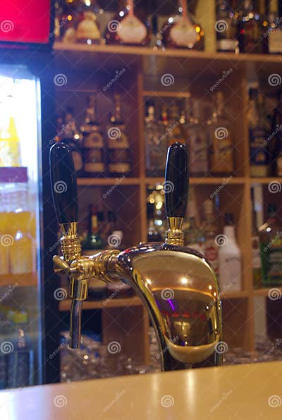 Bar with beer tap stock image. Image of friday, alcohol - 3528017