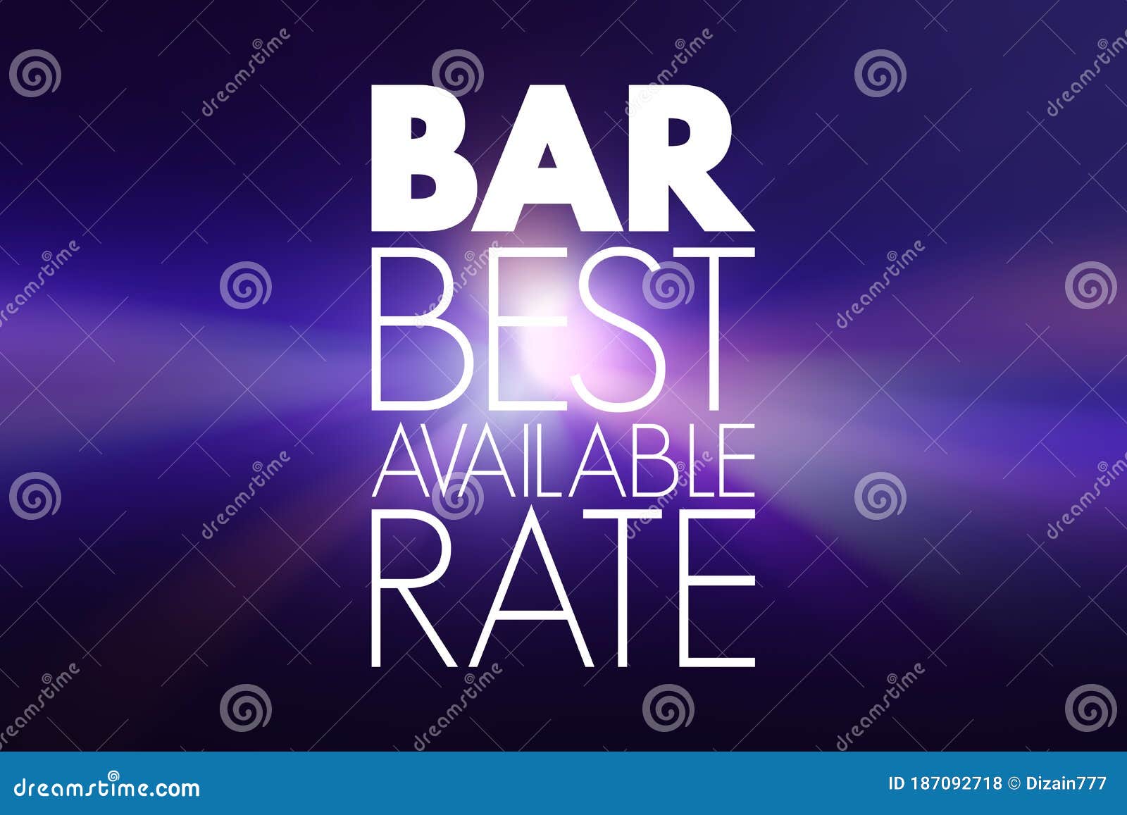 BAR - Best Available Rate, Acronym Business Concept Background Stock ...