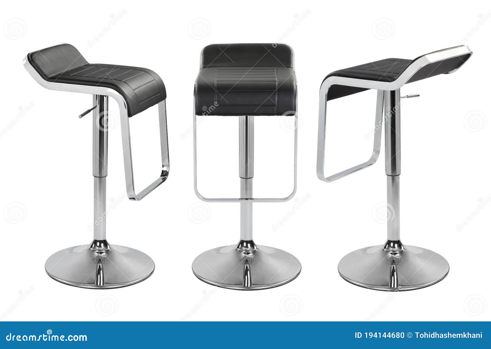 Modern Highest Bar Chair on a White Background, Stock Photo - Image of ...