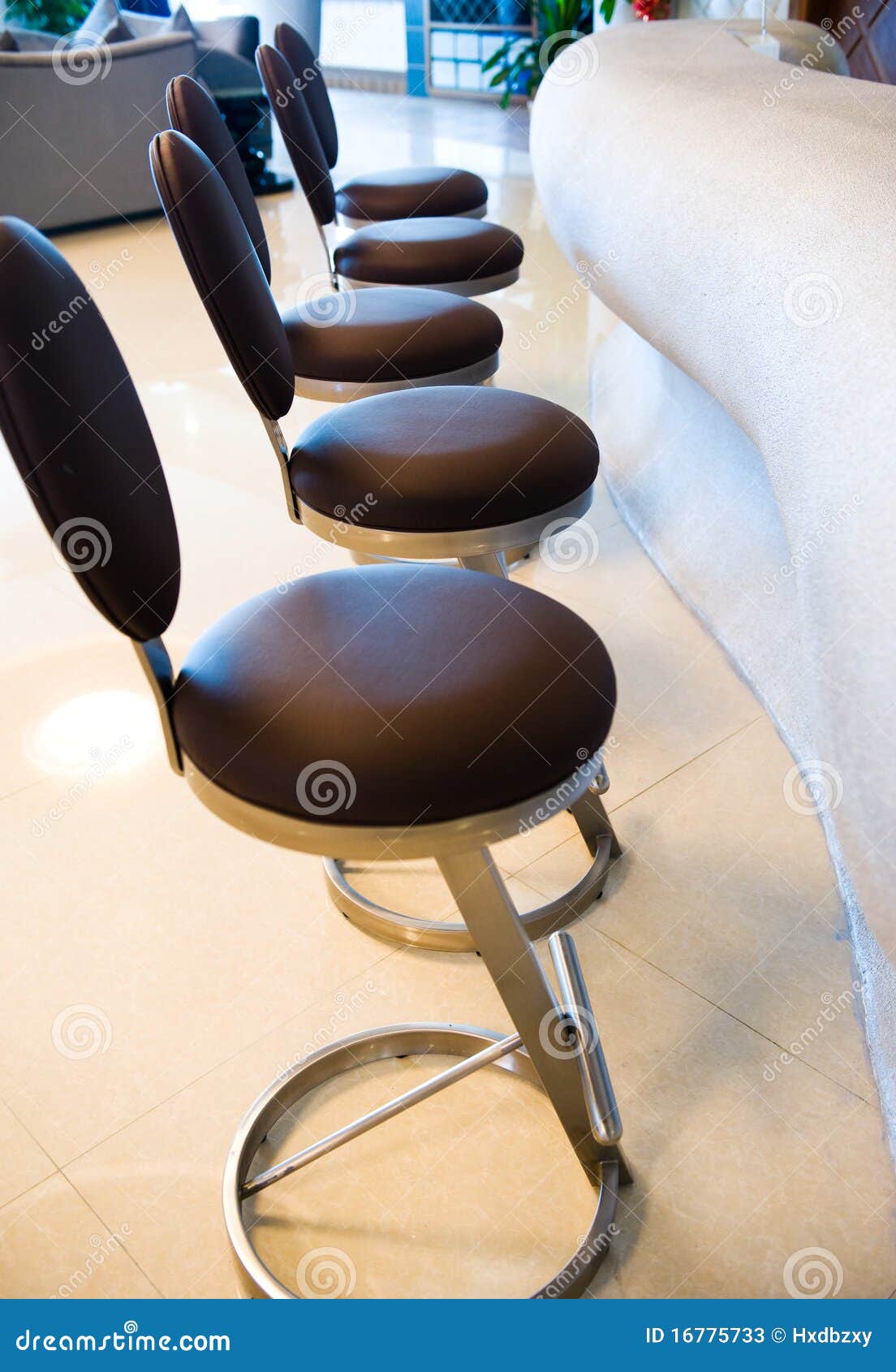Bar chairs stock image. Image of chair, cafe, barstools - 16775733