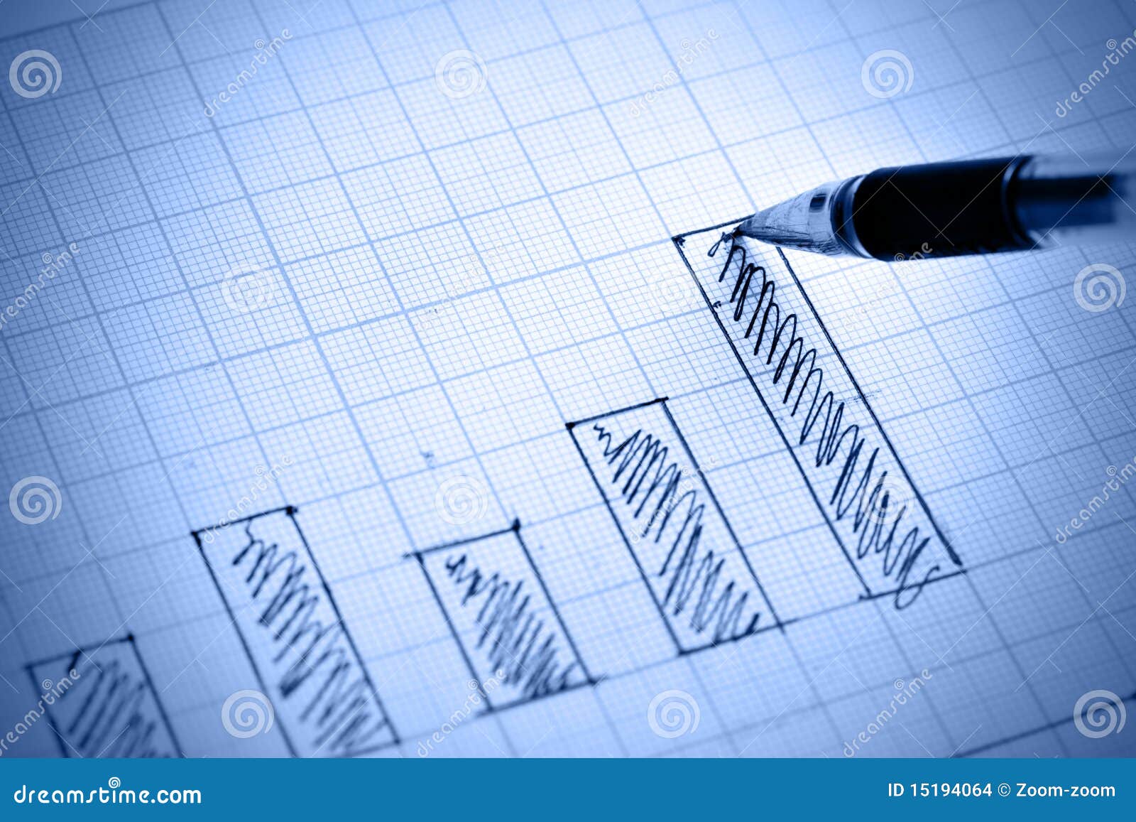 Bar chart stock photo. Image of diagram, drawing, business - 15194064