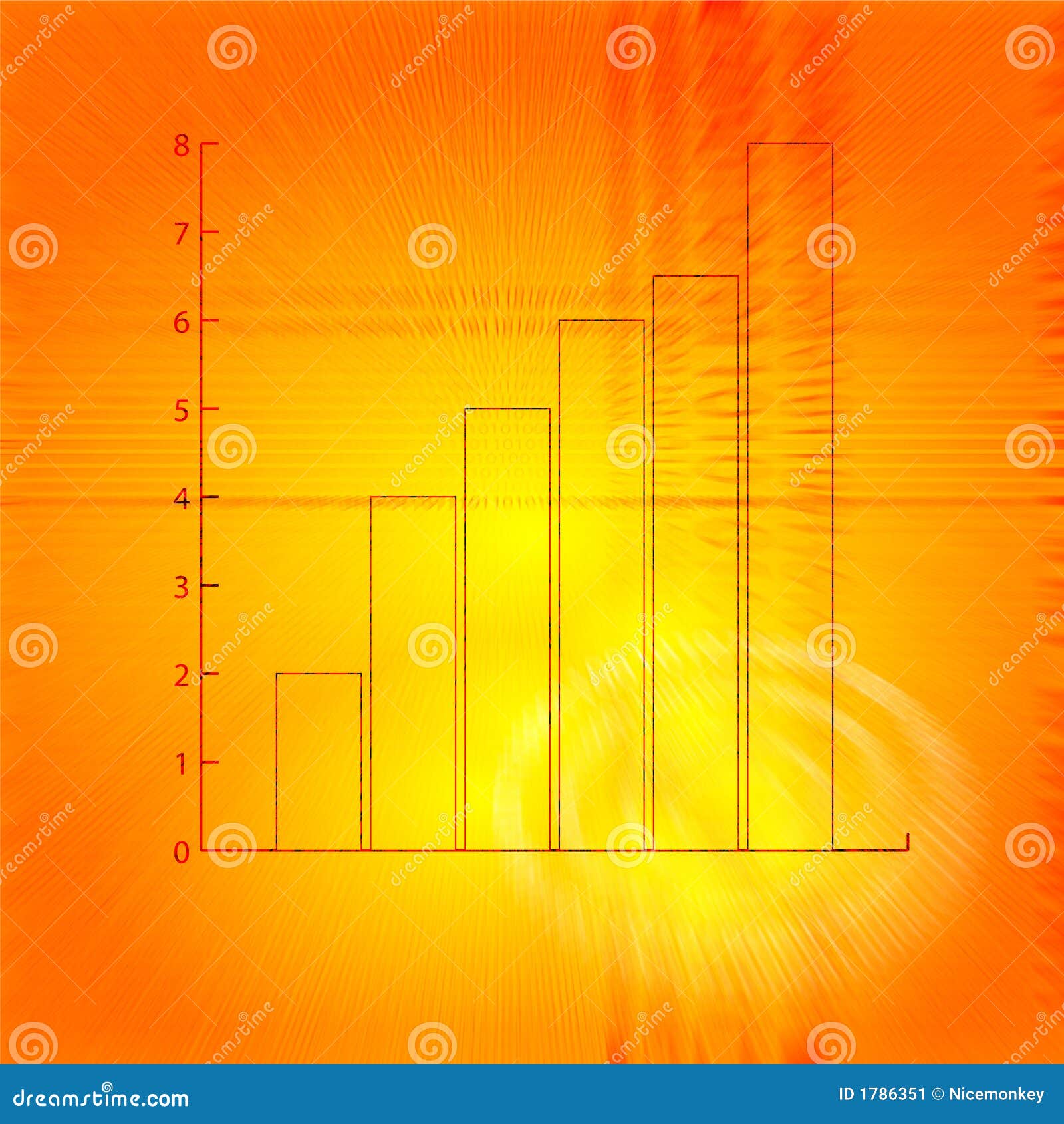 Bar chart stock illustration. Illustration of graphics - 1786351