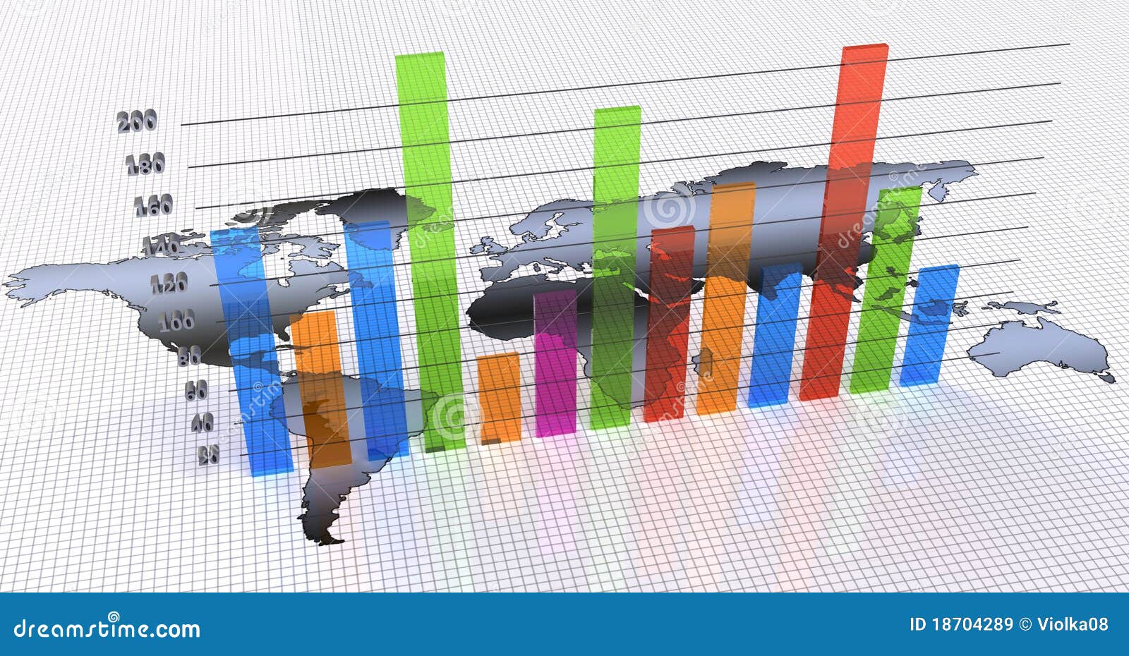 Bar chart stock illustration. Illustration of balance - 18704289