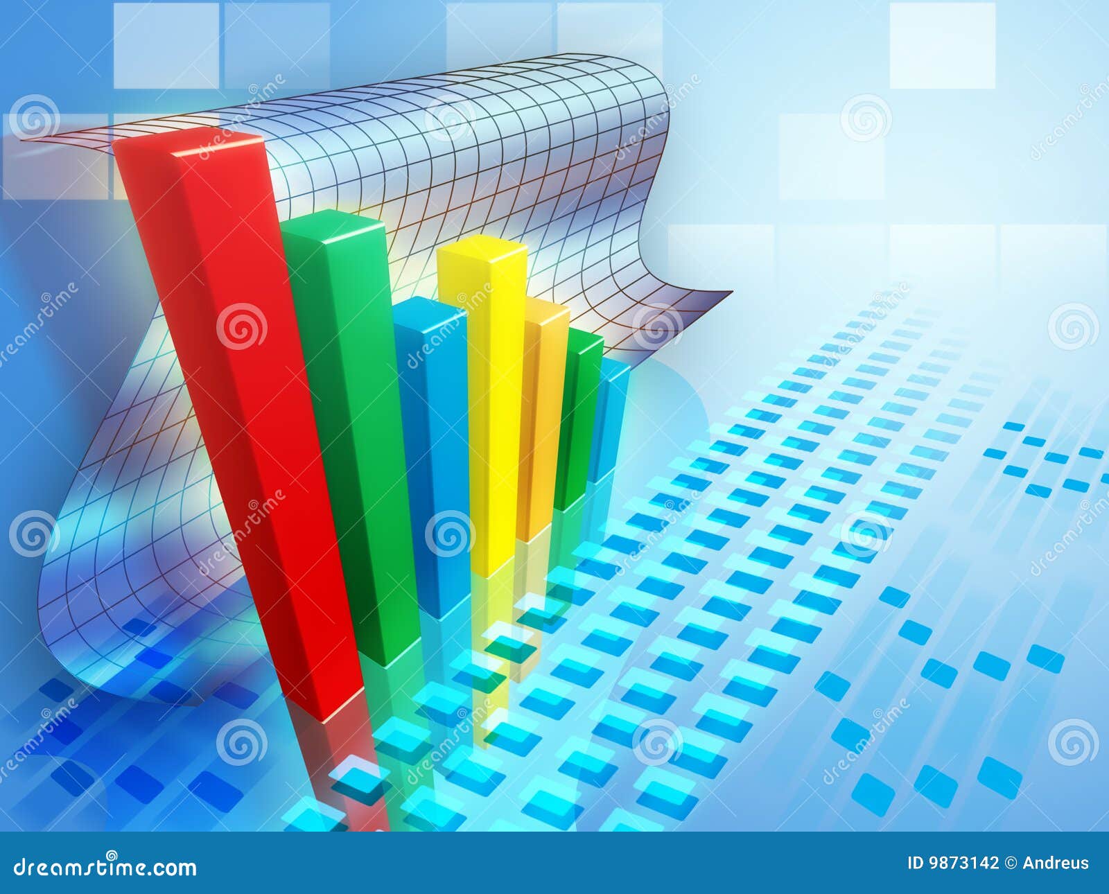 Bar chart stock illustration. Illustration of plan, data - 9873142