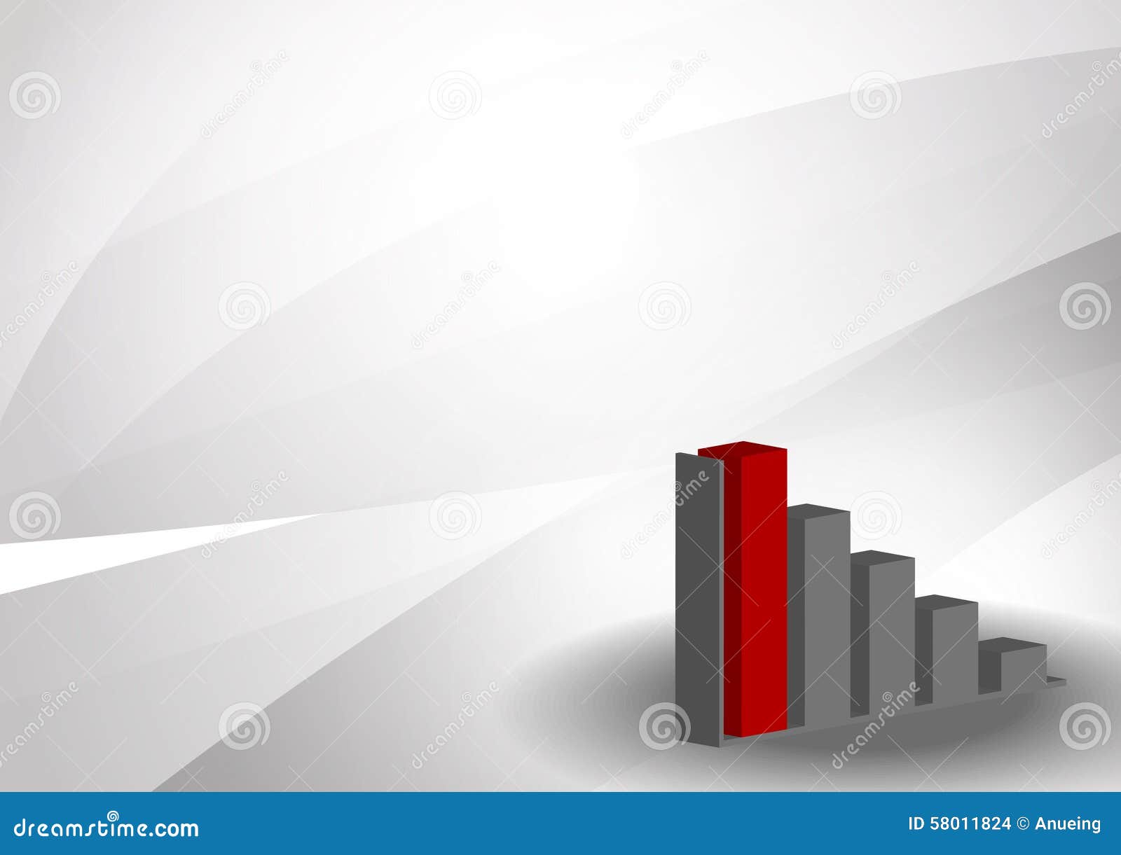 Bar Chart on Abstract Gray Background Stock Vector - Illustration of ...
