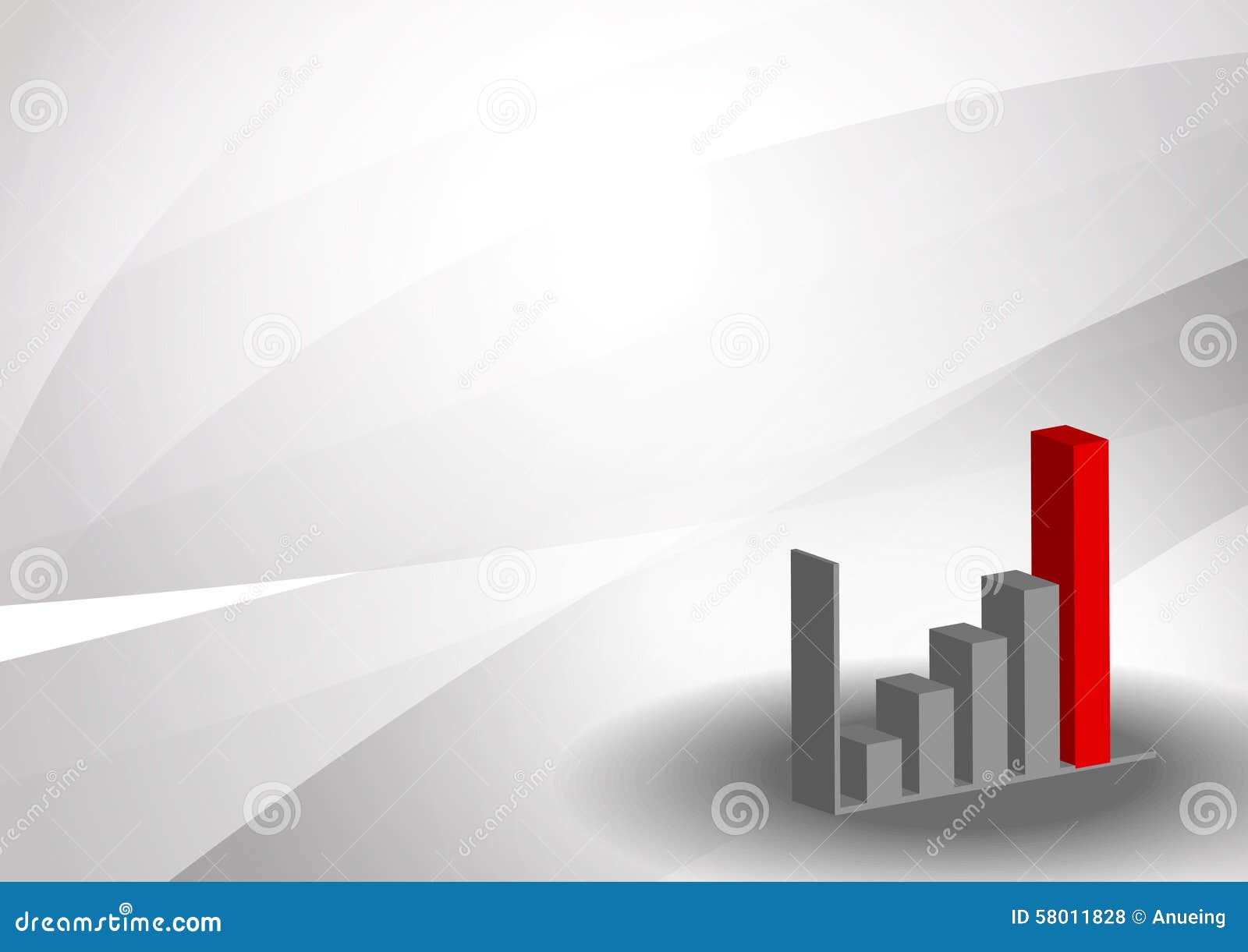 Bar Chart on Abstract Gray Background Stock Vector - Illustration of ...