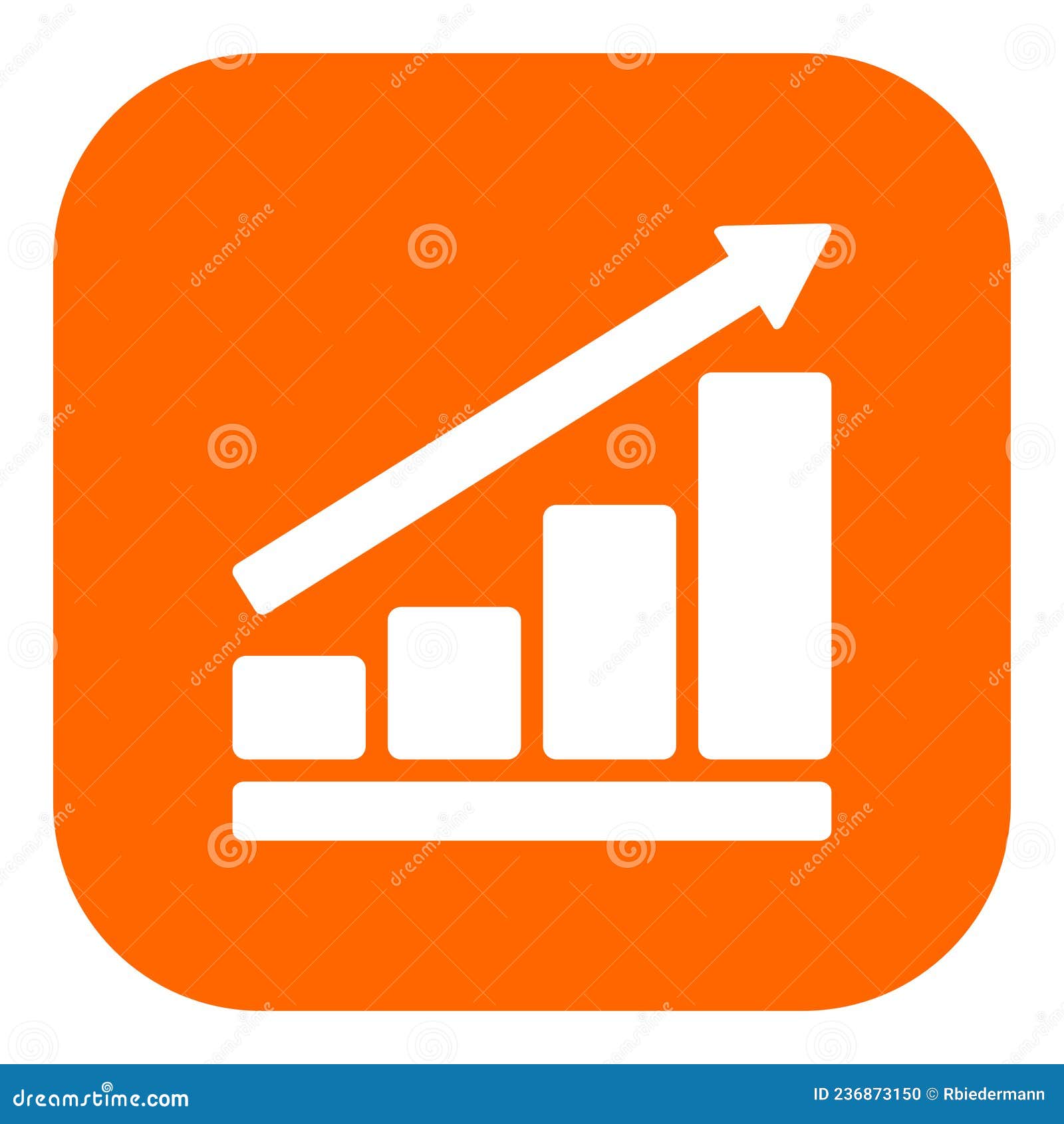 Bar chart and app icon stock vector. Illustration of business - 236873150