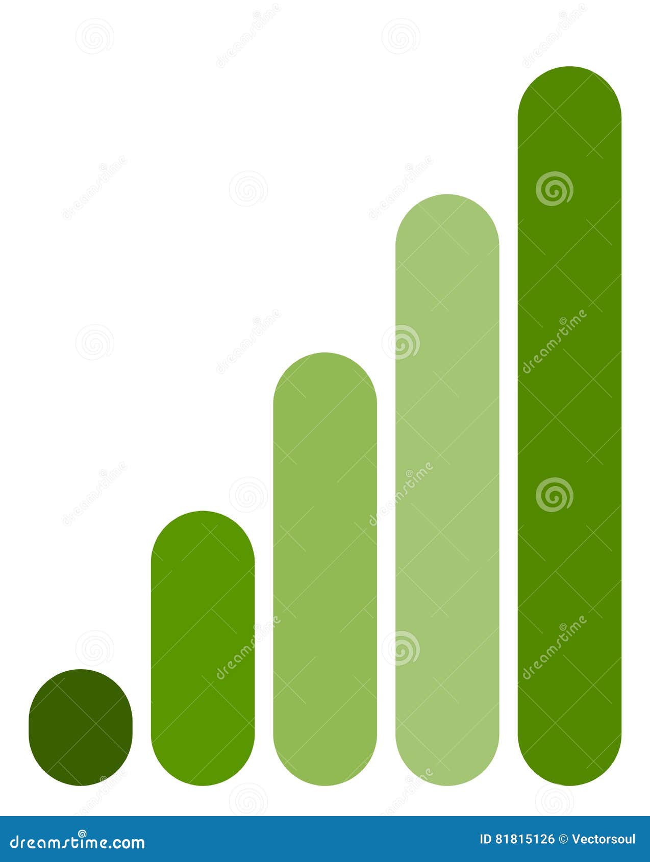 Bar Chart / Bar Graph Symbol. Rounded Rectangle Chart Vector ...