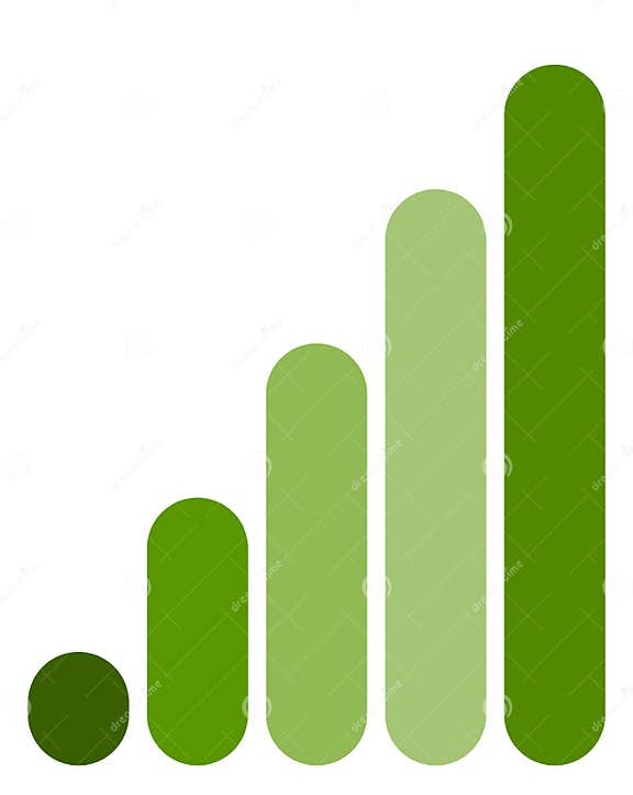 Bar Chart / Bar Graph Symbol. Rounded Rectangle Chart Stock Vector ...