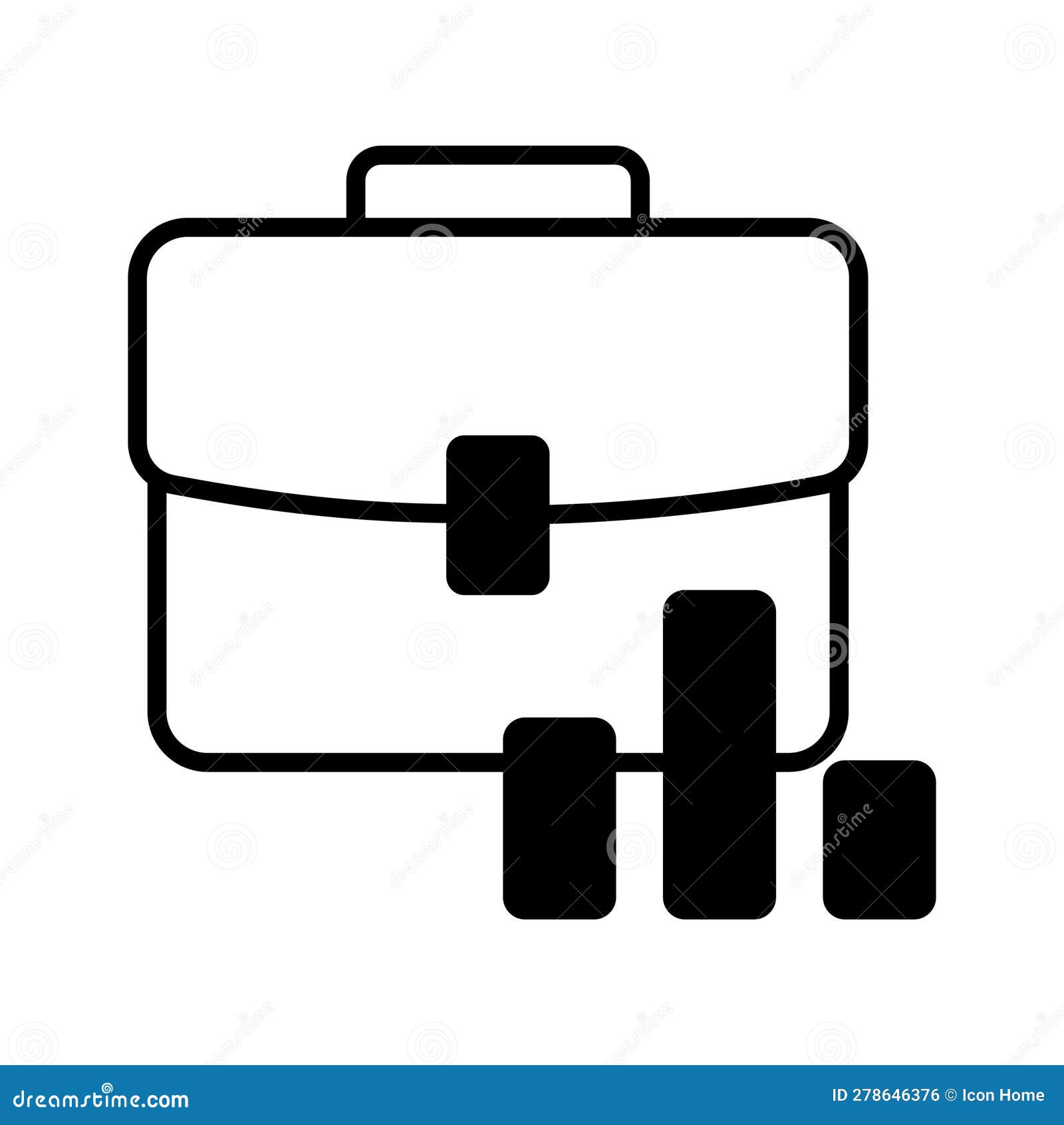 Bar Chart with Business Bag Depicting Vector of Business Data Analytics ... Bar Chart with Business Bag Depicting Vector of Business Data Analytics ...