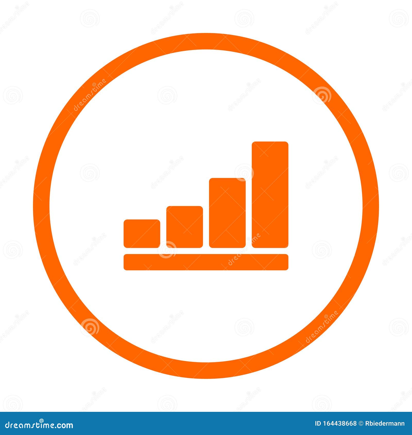 Bar chart and circle stock vector. Illustration of graph - 164438668
