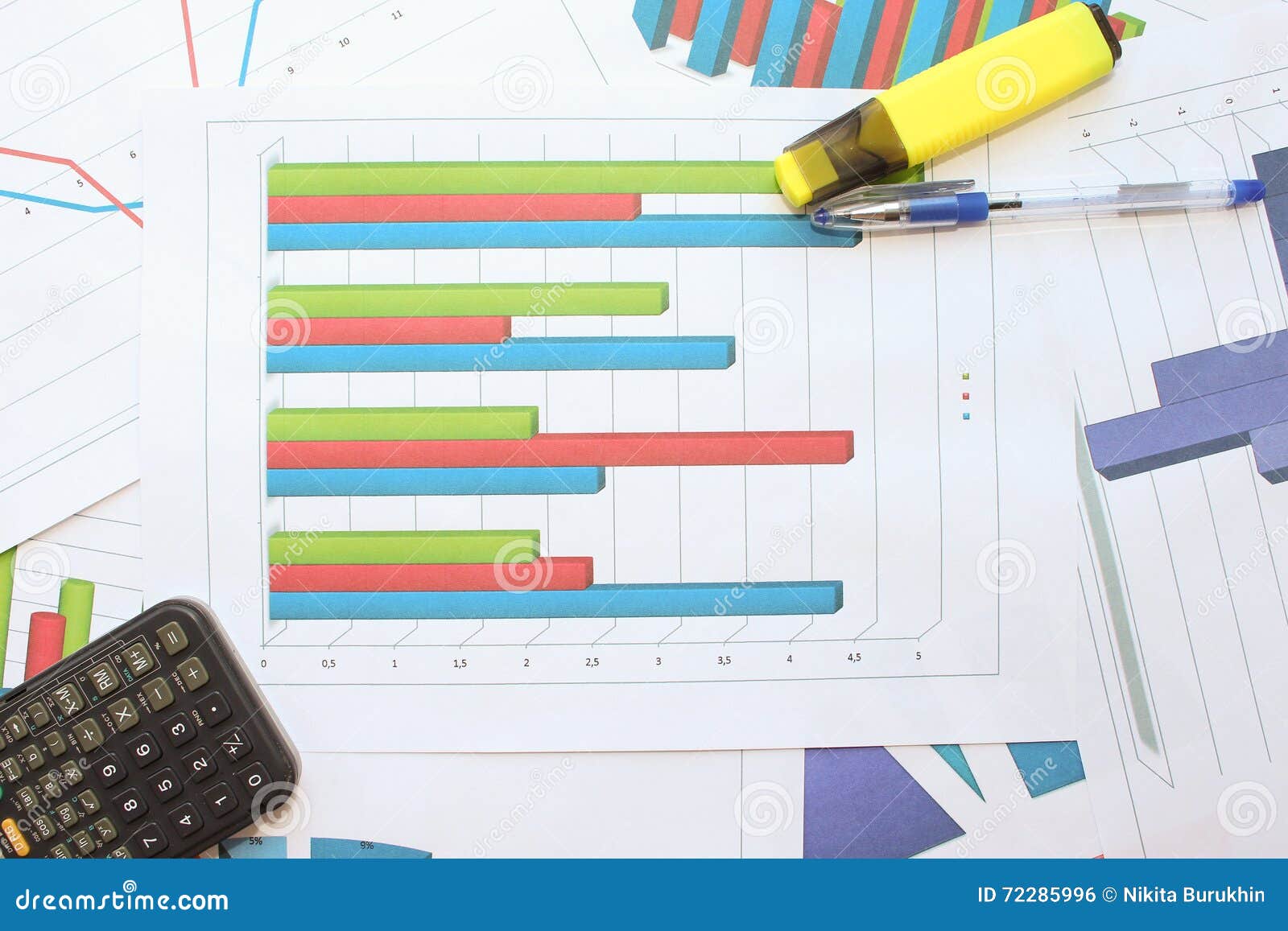 Bar chart stock photo. Image of chart, accounting, market - 72285996