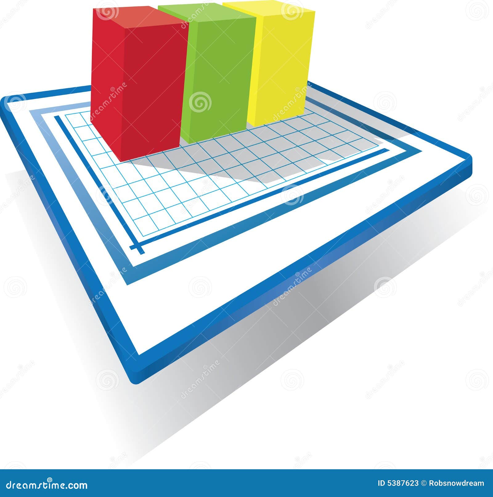 Bar Chart with Even Graphs Blocks Stock Vector - Illustration of ideas ...