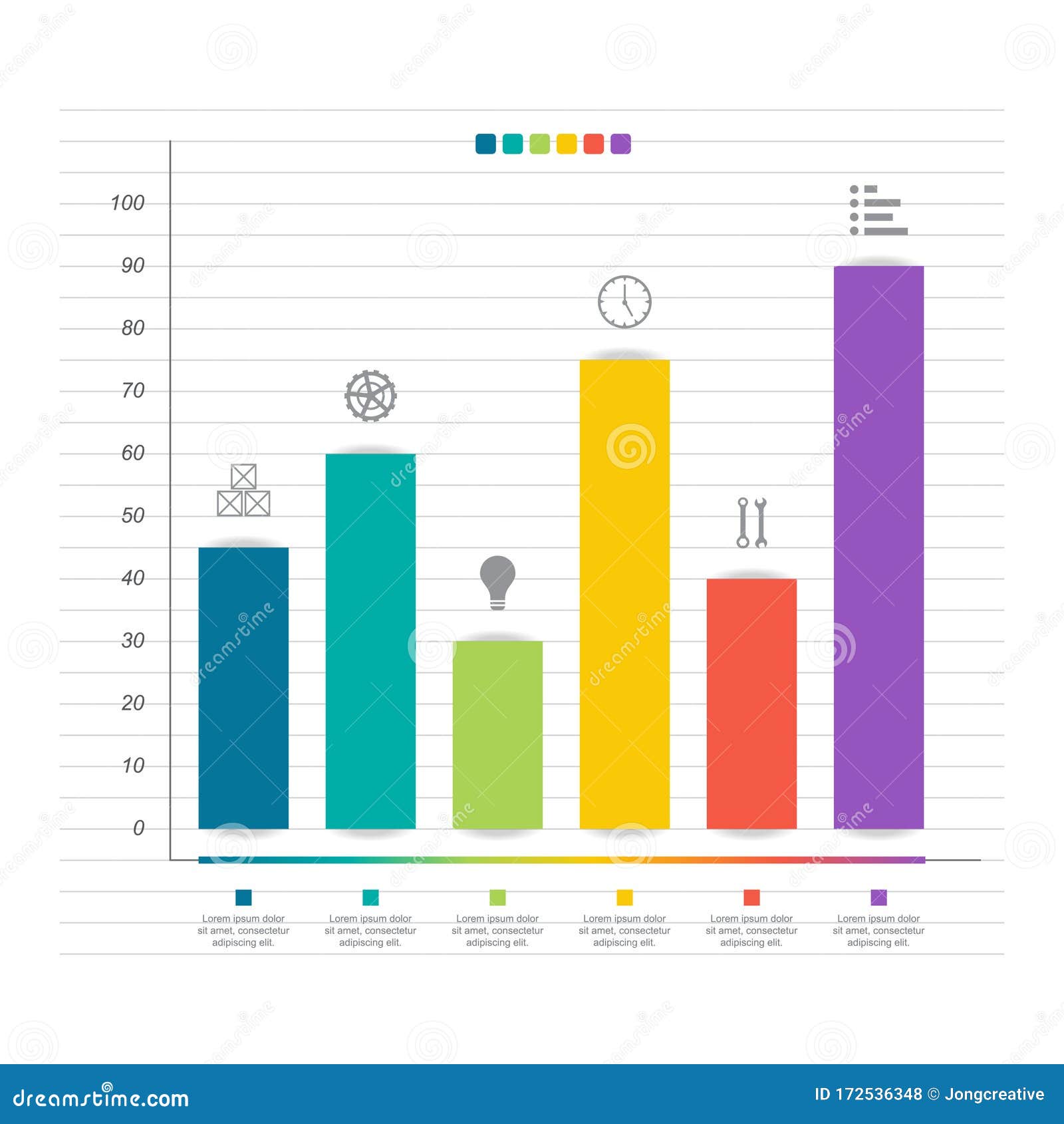 Bar Chart Graph Diagram Financial Analytic Statistical Business ...