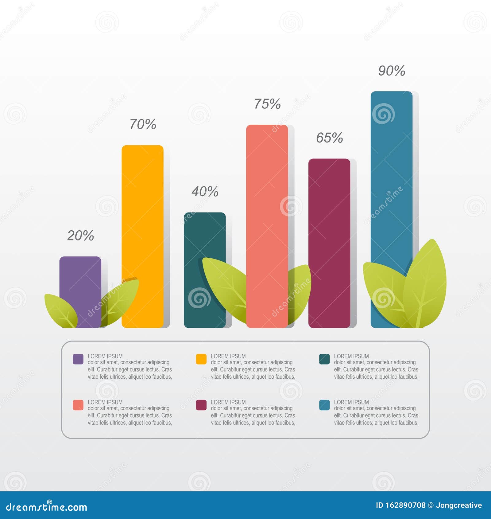 Bar Chart Graph Diagram Statistical Business Infographic Illustration ...