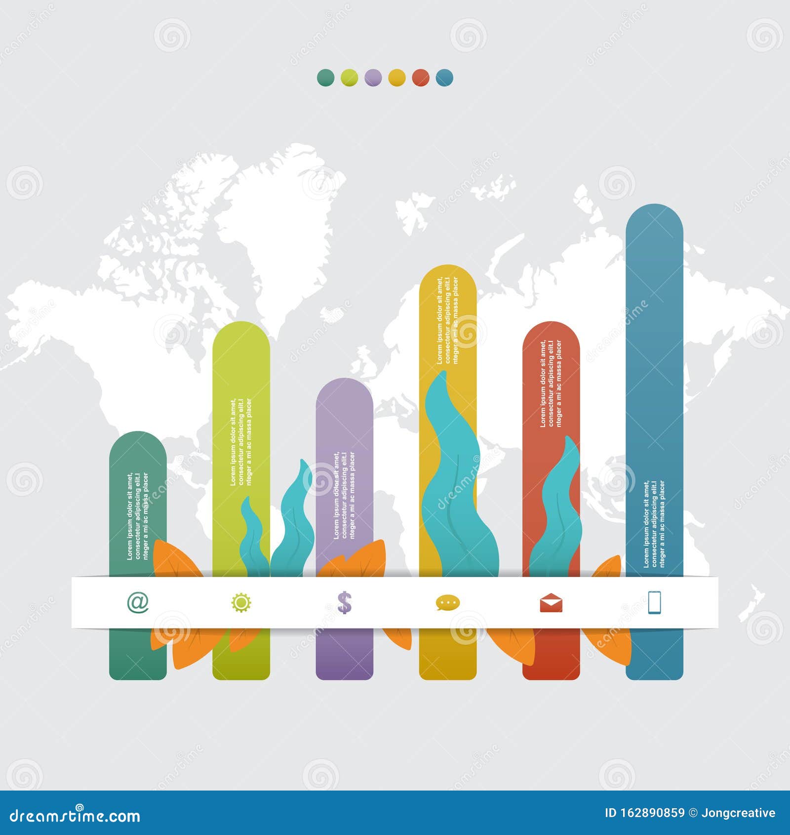 Bar Chart Graph Diagram Statistical Business Infographic Illustration ...