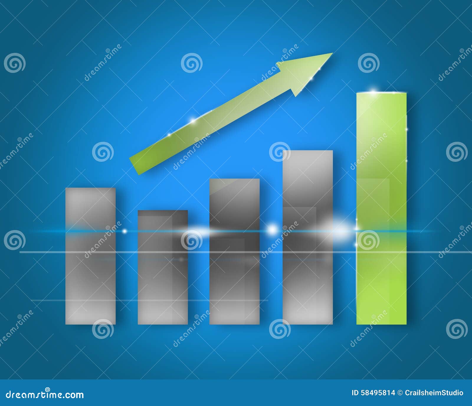 Bar chart stock illustration. Illustration of investment - 58495814