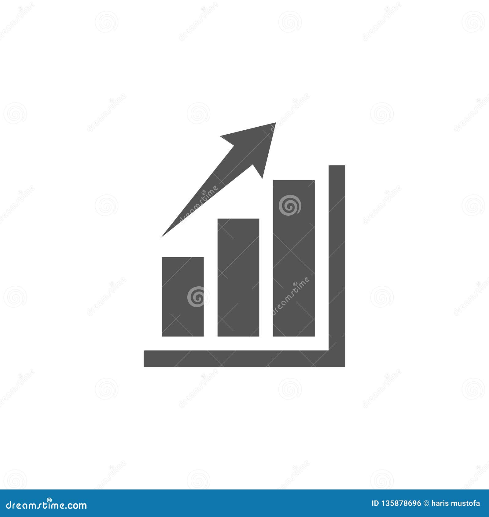 Bar Chart Graphic Icon Design Template Stock Vector - Illustration of ...