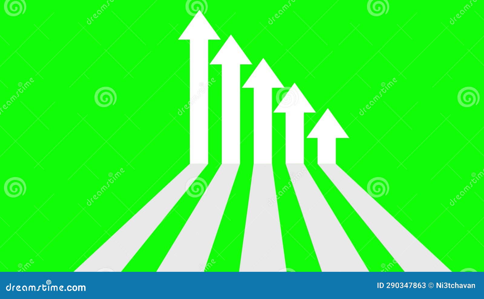 Bar Chart for Growing Business Progress. 4K (Chroma Key). Stock Video ...