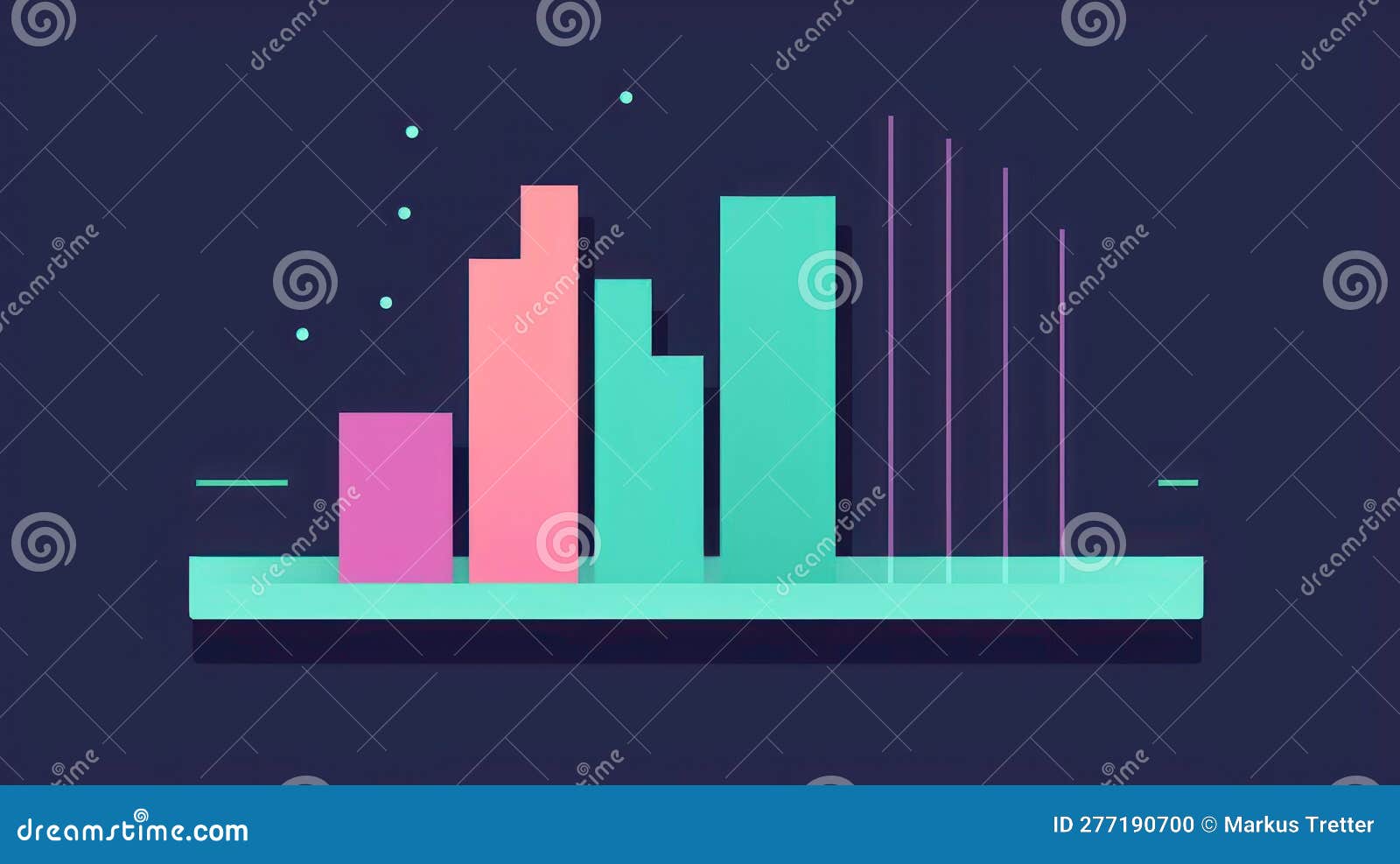 A Bar Chart Icon Representing the Graphical Representation of Data for ...