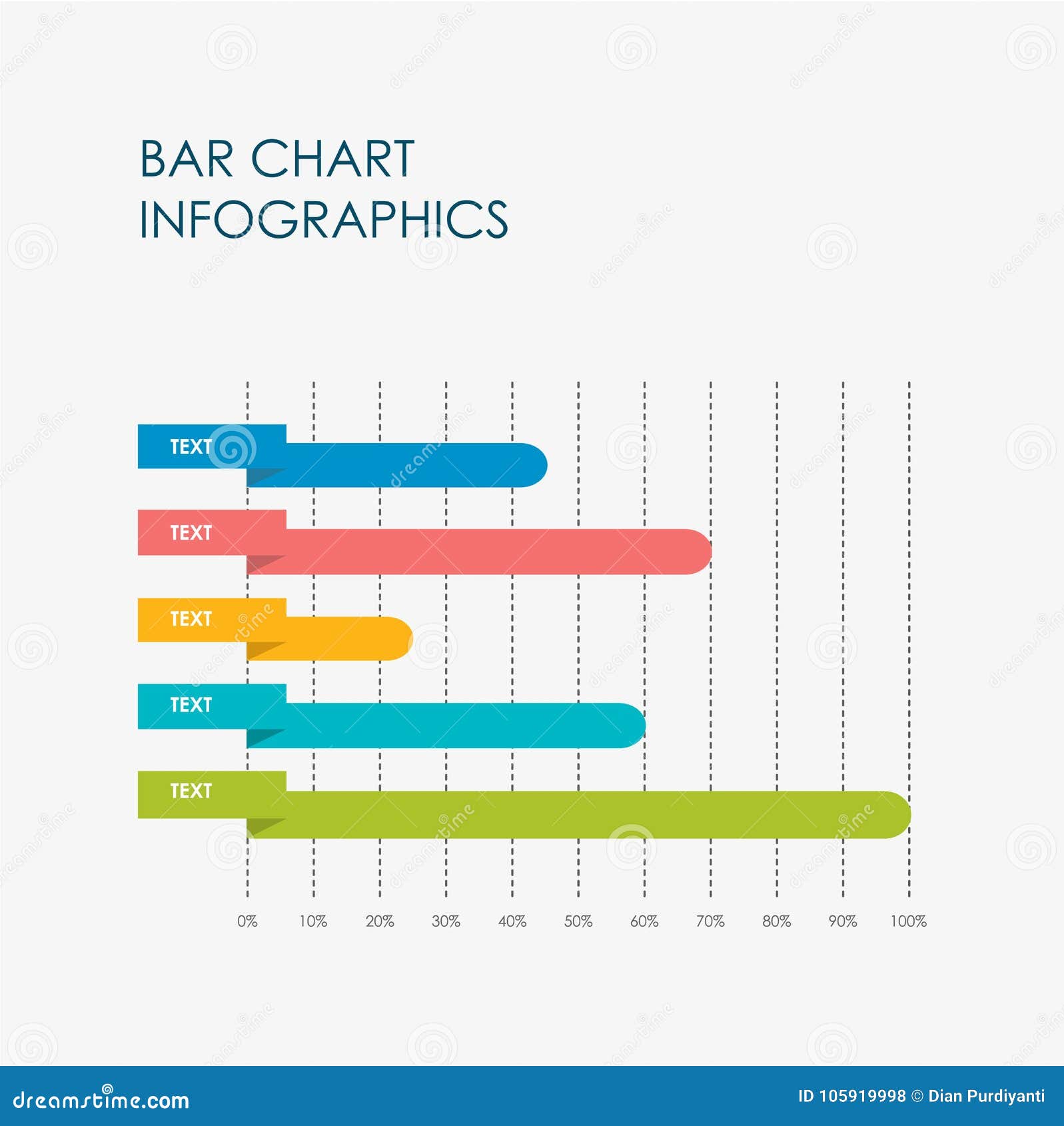 Bar Chart Info Graphics, Business, Arrow, Flat Vector Design Stock ...
