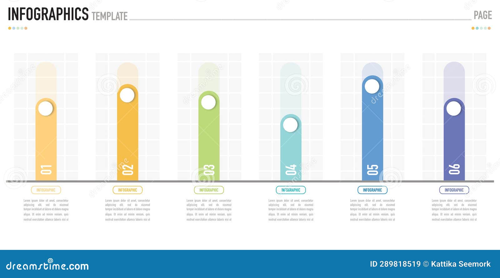 Bar Chart Infographic for Business Presentation Stock Vector ...
