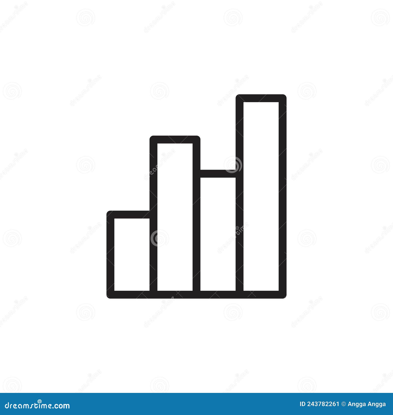 Bar Chart Logo Icon Sign Symbol Design Stock Vector - Illustration of ...