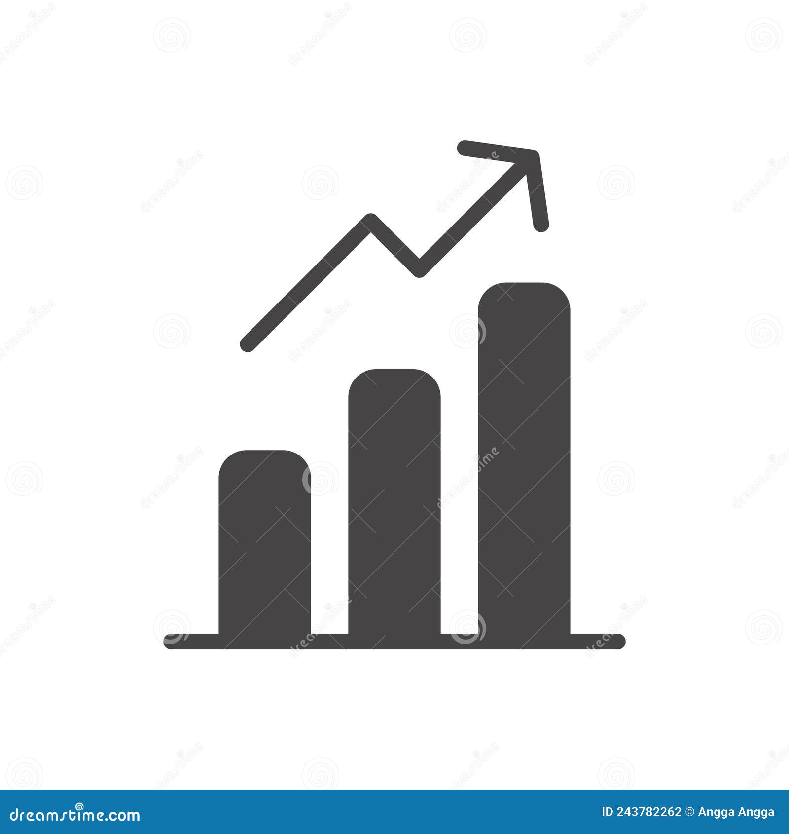 Bar Chart Logo Icon Sign Symbol Design Stock Vector - Illustration of ...