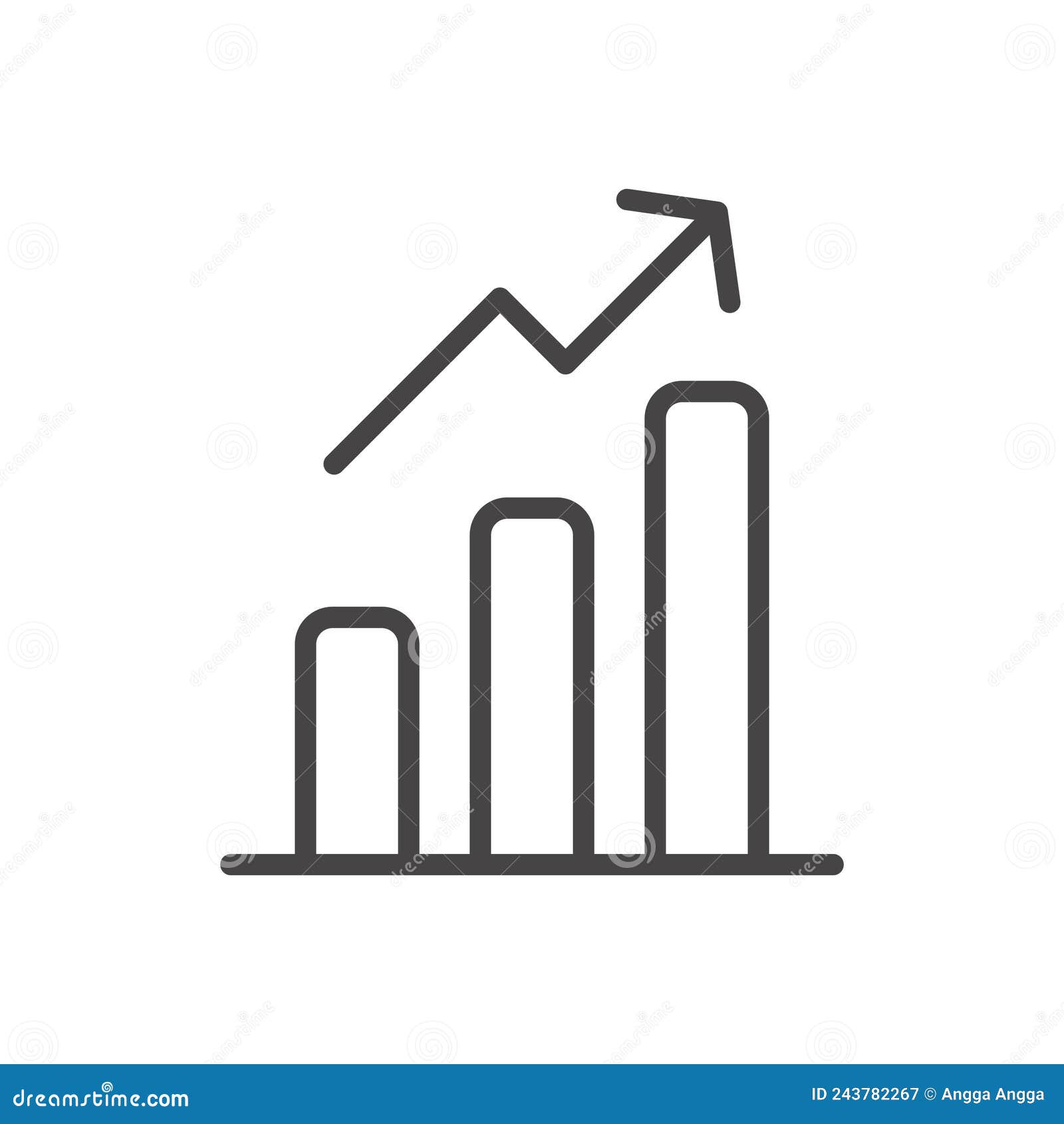 Bar Chart Logo Icon Sign Symbol Design Stock Vector - Illustration of ...