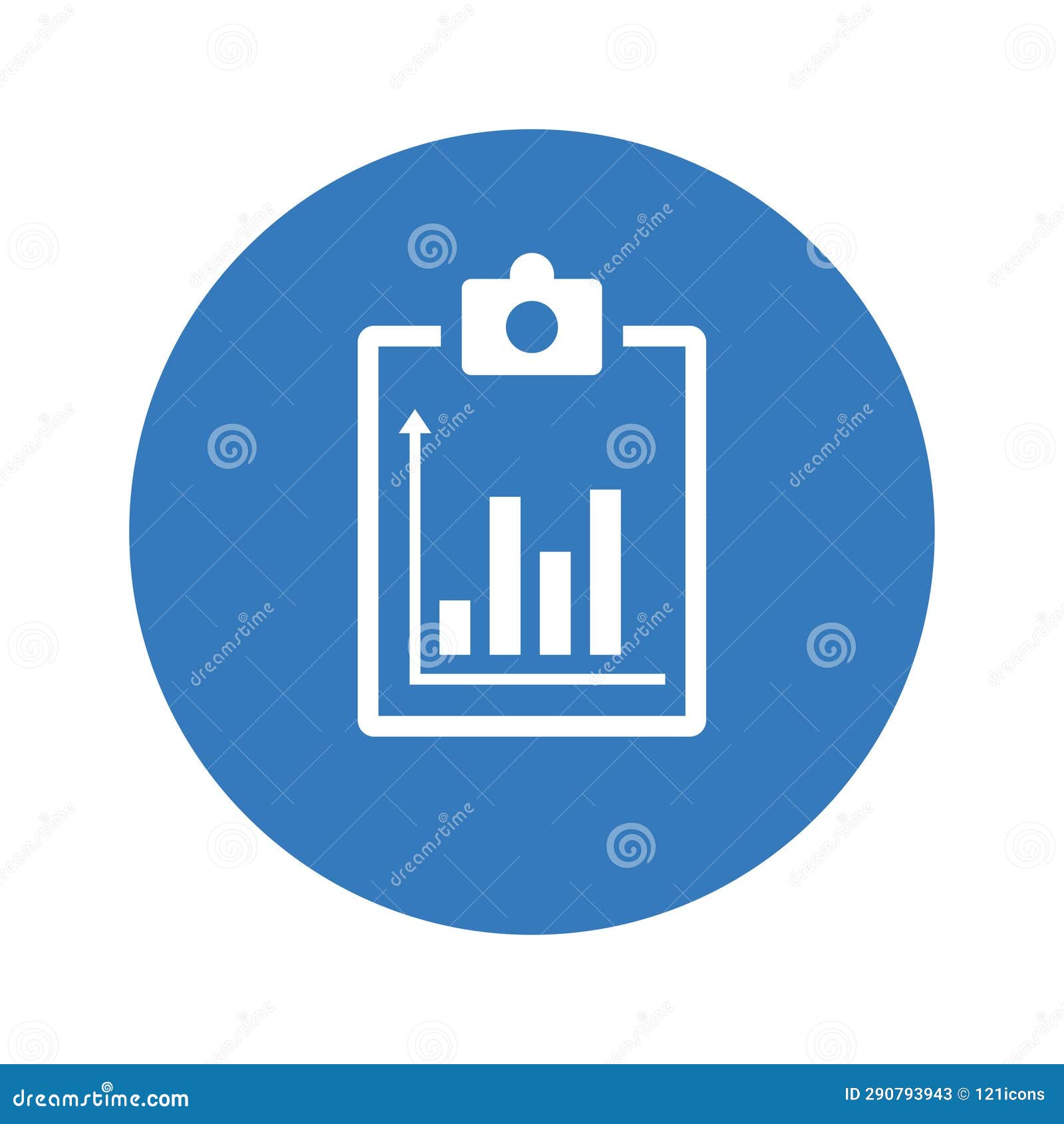 Bar Chart Report Icon. Line, Outline Symbol Stock Illustration ...