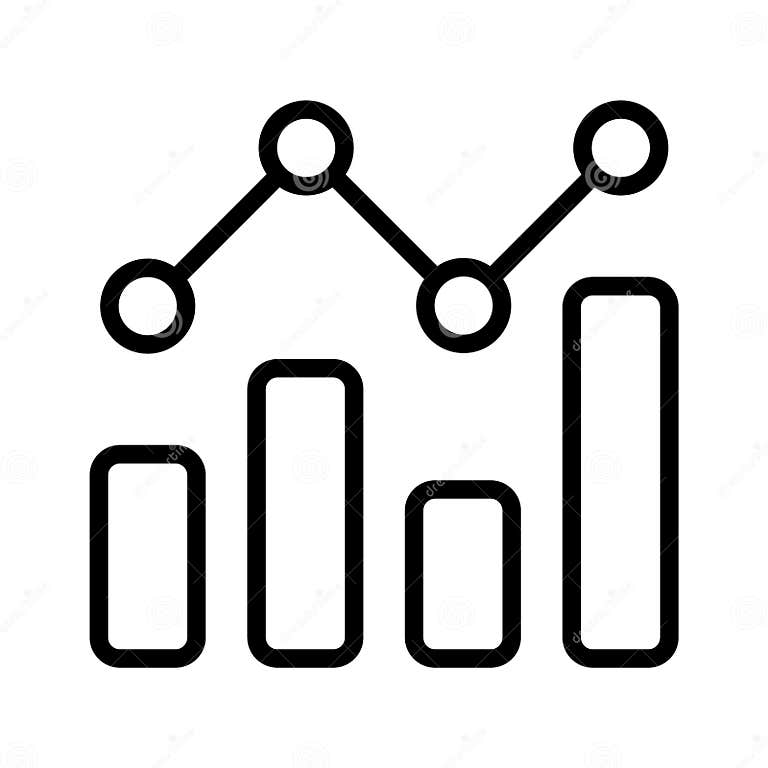 Bar Chart Representing Performance Metrics And Analytics Stock Vector
