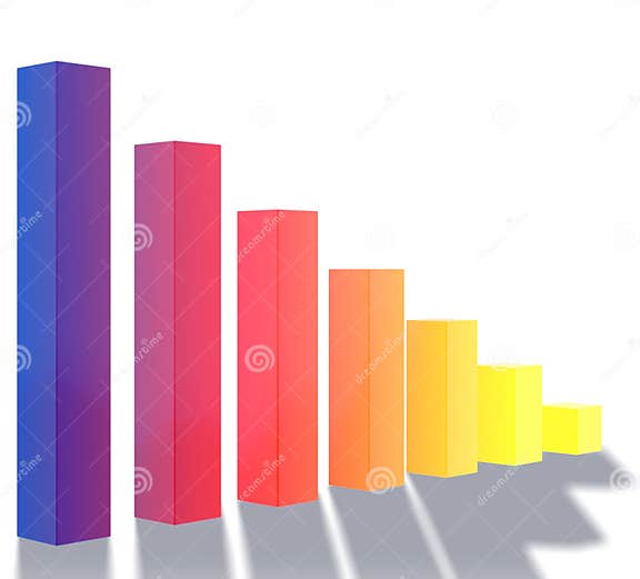 Bar Chart Showing Growth - 3d Rendering Stock Illustration ...