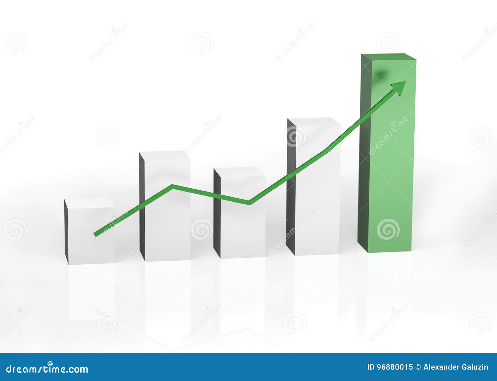 Bar Chart Showing Quantity Increasing Stock Image | CartoonDealer.com ...