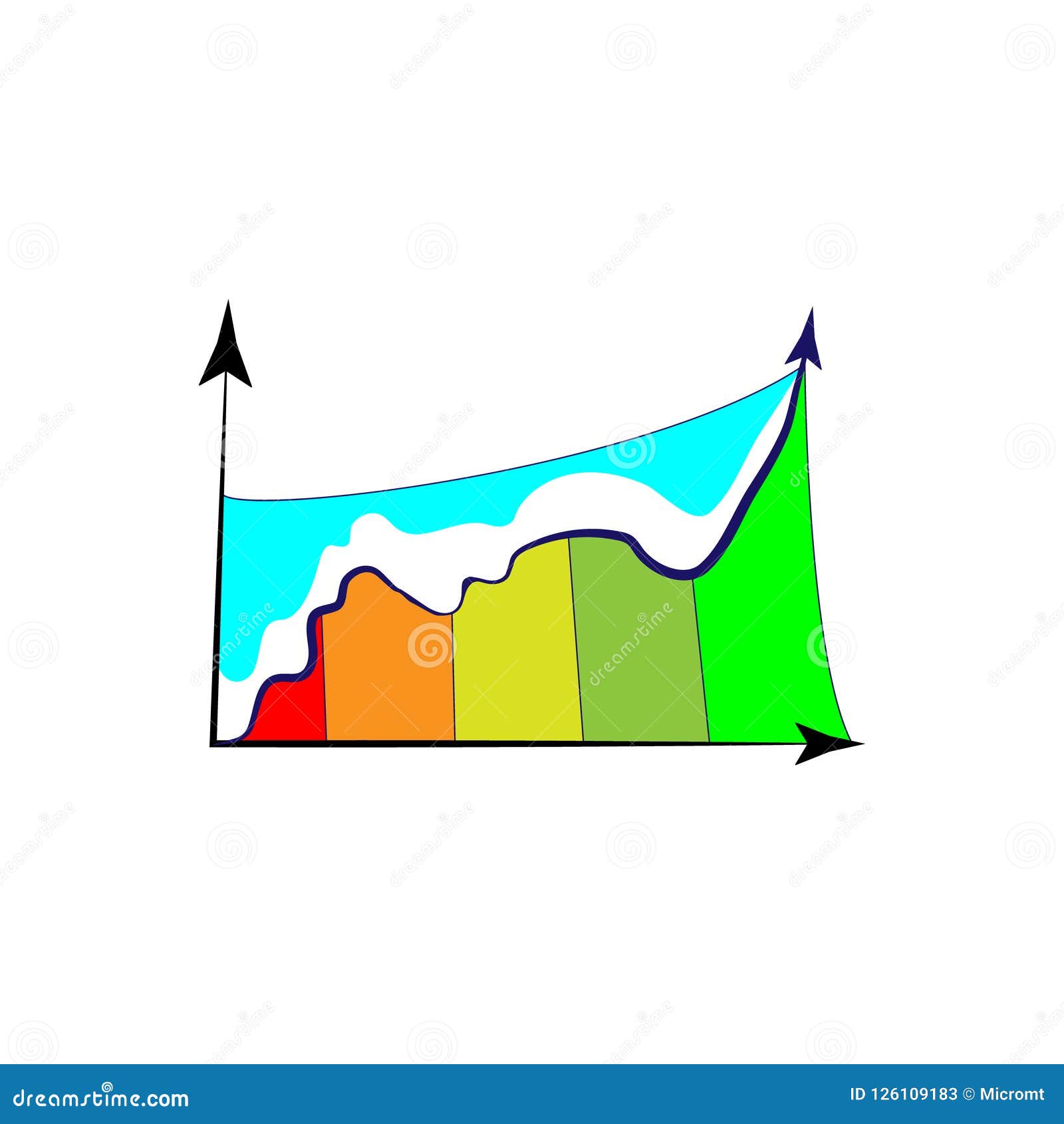 Vector Column Vertical Graph Template | CartoonDealer.com #109939753