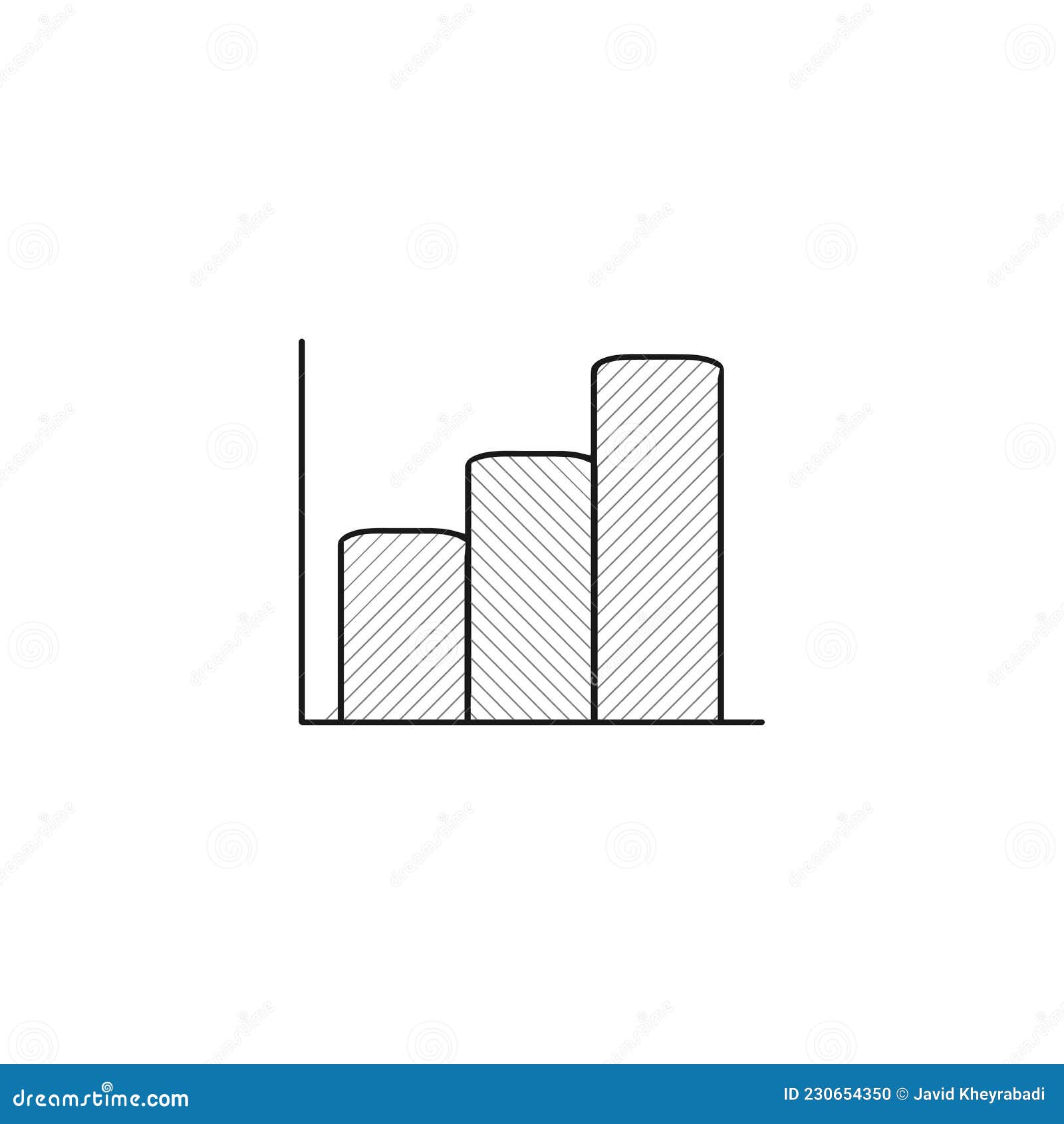 Bar Chart Thin Line Icon. Bar Chart Hand Drawn Thin Line Icon Stock ...