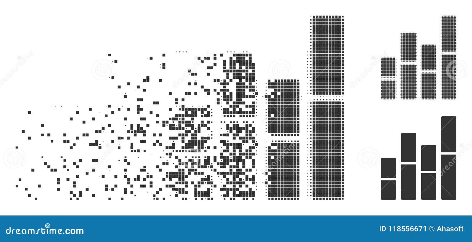 Fragmented Pixel Halftone Dotted Gauss Plot Icon Cartoon Vector ... Fragmented Pixel Halftone Dotted Gauss Plot Icon Cartoon Vector ...