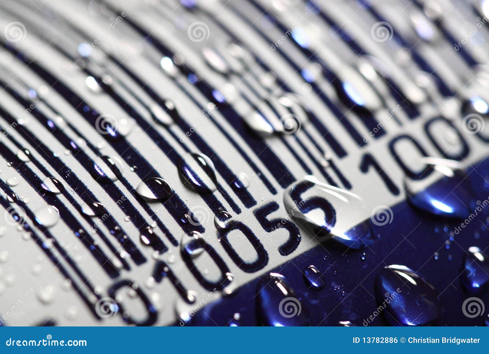 Bar Code stock photo. Image of number, water, barcode - 13782886