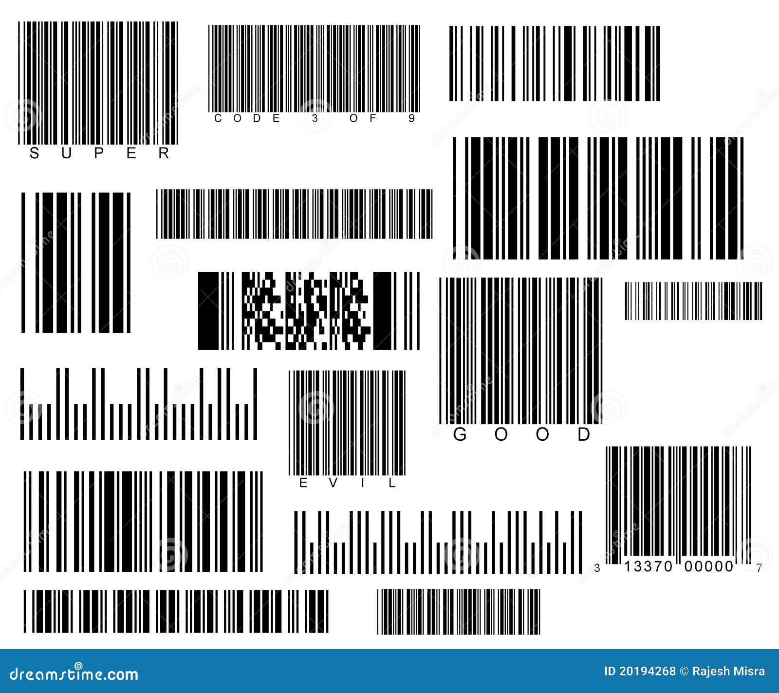 Bar-code stock illustration. Illustration of object, trade - 20194268
