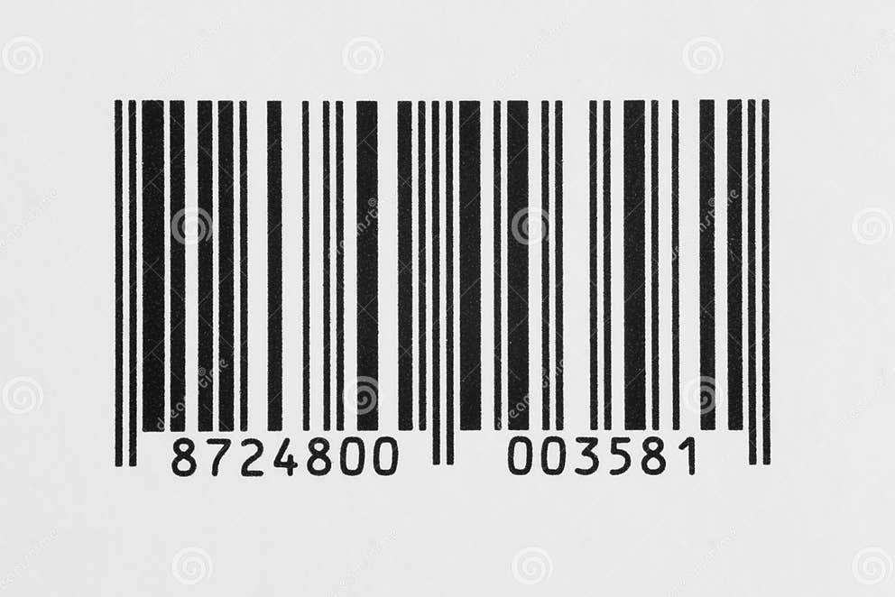 Bar code stock photo. Image of label, white, black, number - 9841544