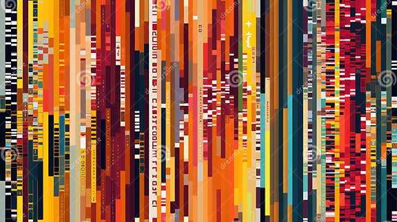 Bar code art, color lines stock image. Image of warpaint - 297334261