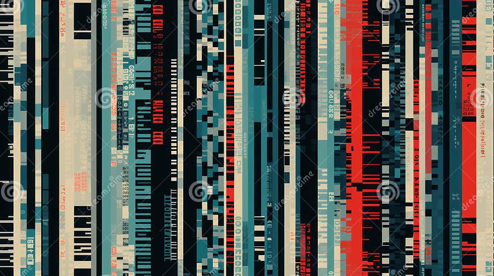 Bar code art, color lines stock image. Image of macro - 297455365