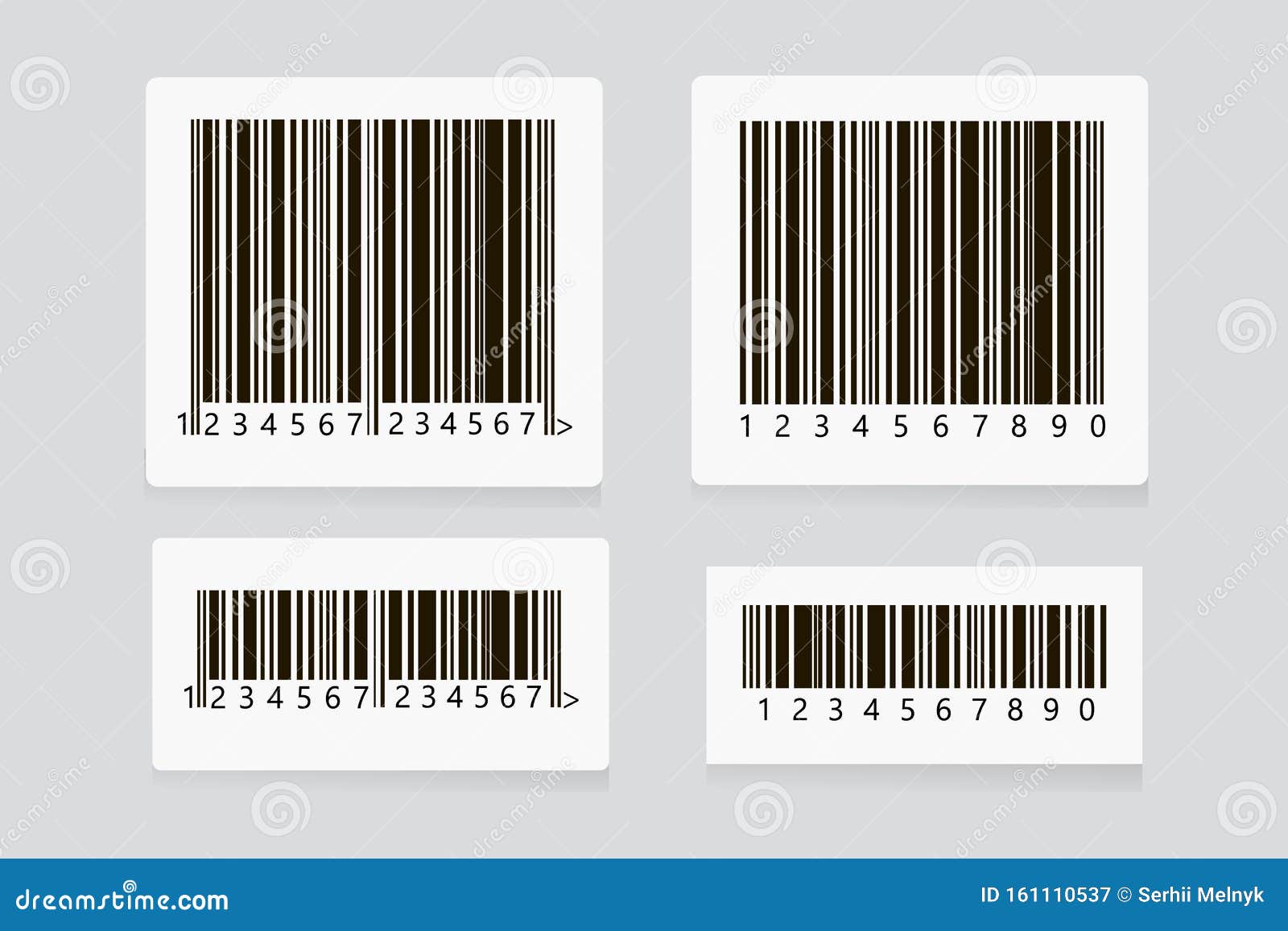 Barcode Sticker Set Vector. Stock Vector - Illustration of concept ...
