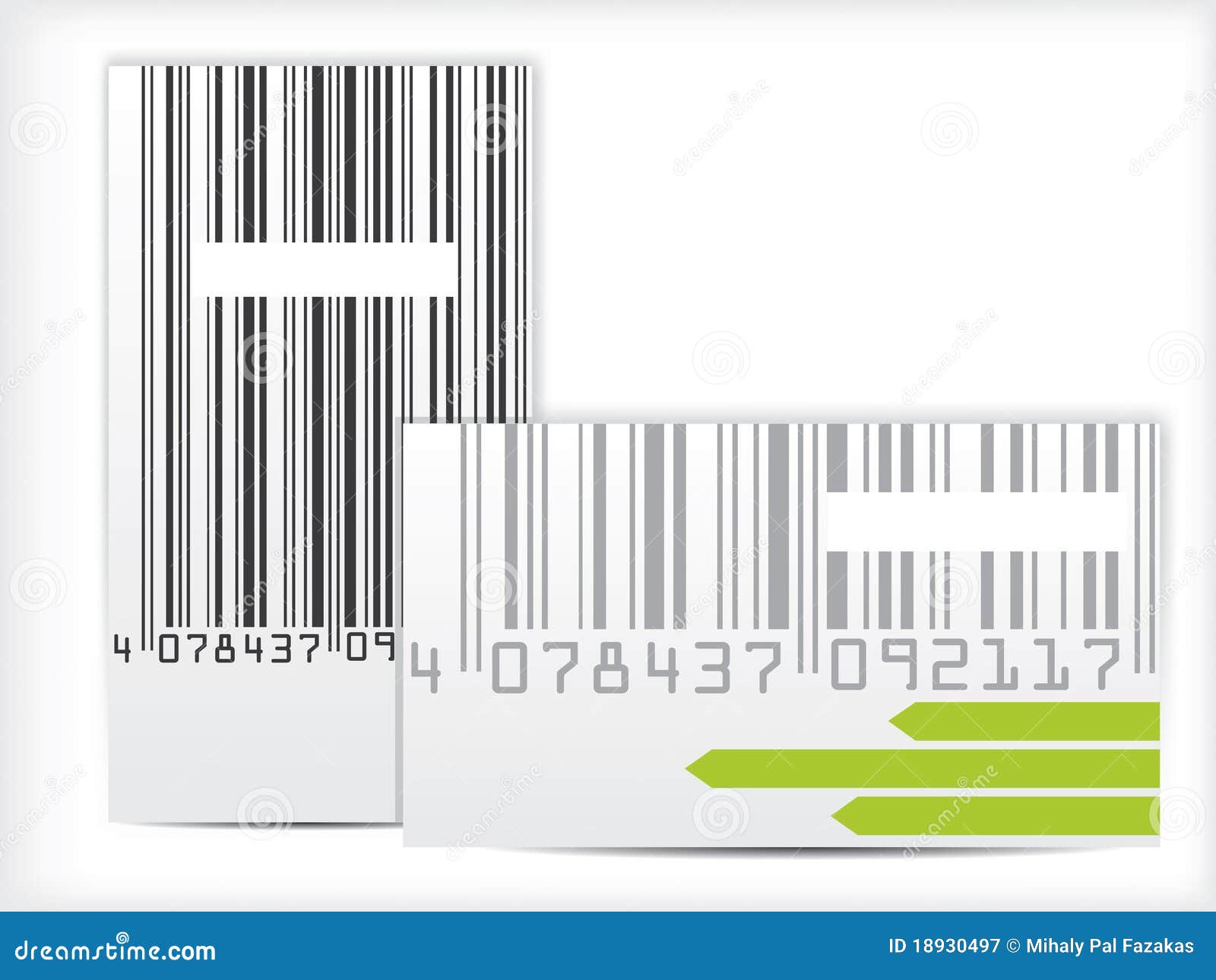 Bar Code Business Card Design Stock Vector - Illustration of market ...